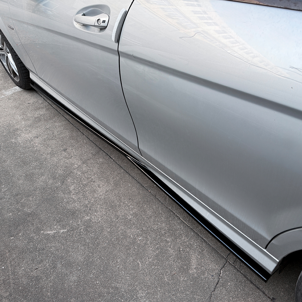 Side Skirt Rocker Panel Splitter Lip For Mercedes Benz C Class 4-Doors ...